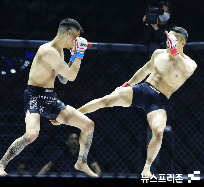 [NF포토] 양지용, ‘날카로운 로우킥’(로드FC 063)