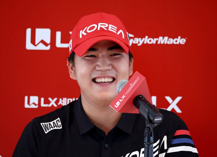 KPGA, 국가대표 장유빈 2주 연속 우승 현실 되나? 'LX챔피언십'2R 공동 선두