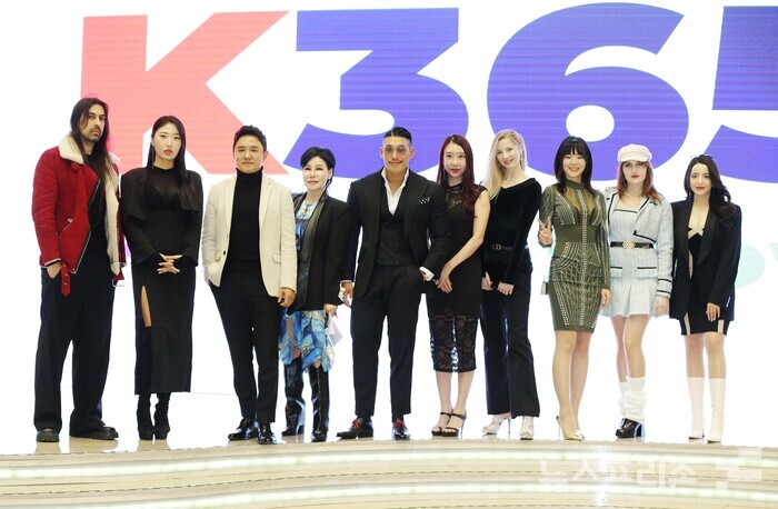 [NF포토] 조우상-남숙현, ‘인플루언서 모델들과~’(K365 패션쇼)