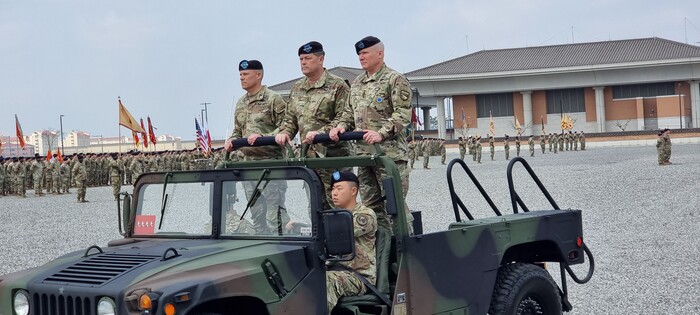 [포토] 주한미8군 사령부 크리스토퍼 C. 라니브 중장 취임식